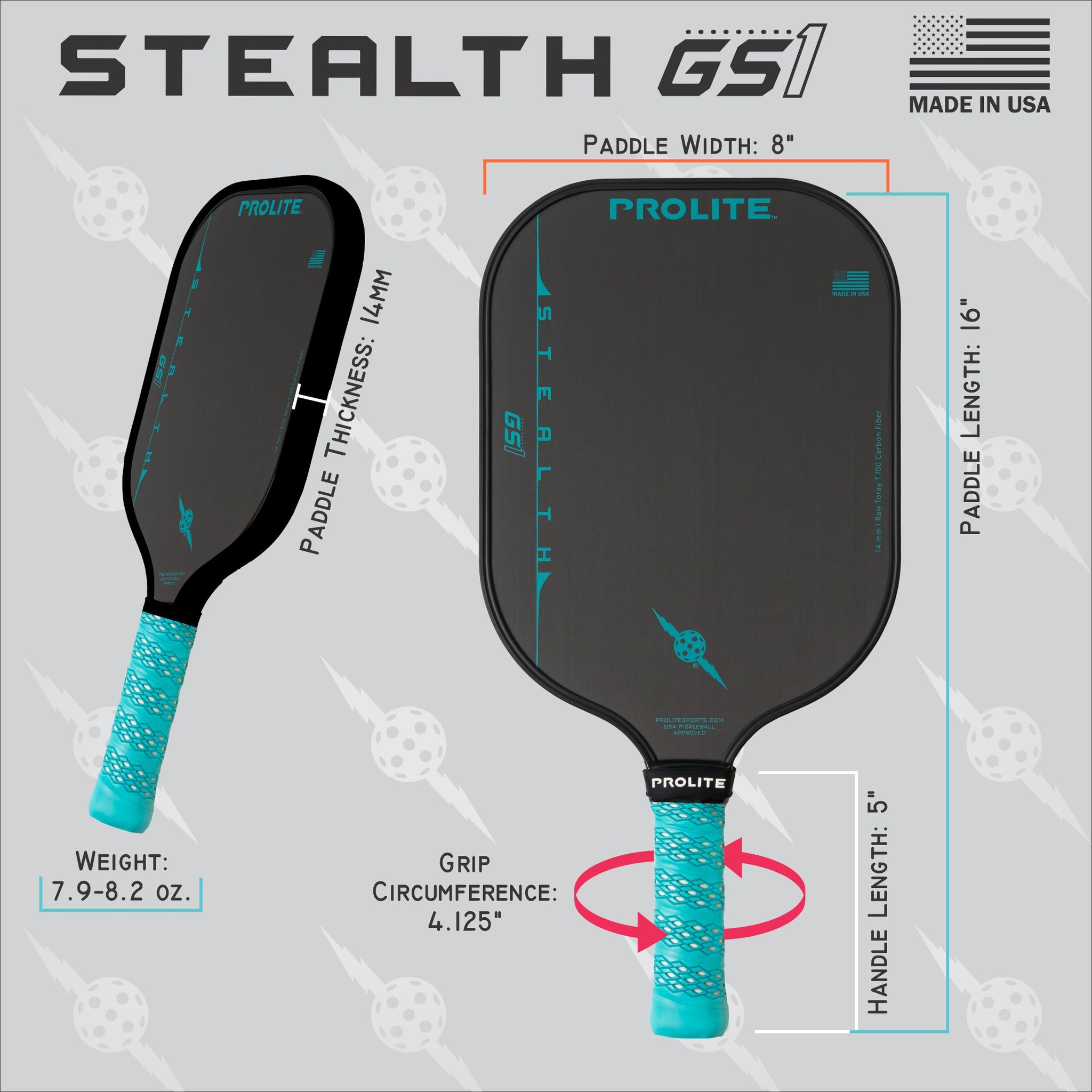 Stealth GS1 Pickleball Paddle – Prolite